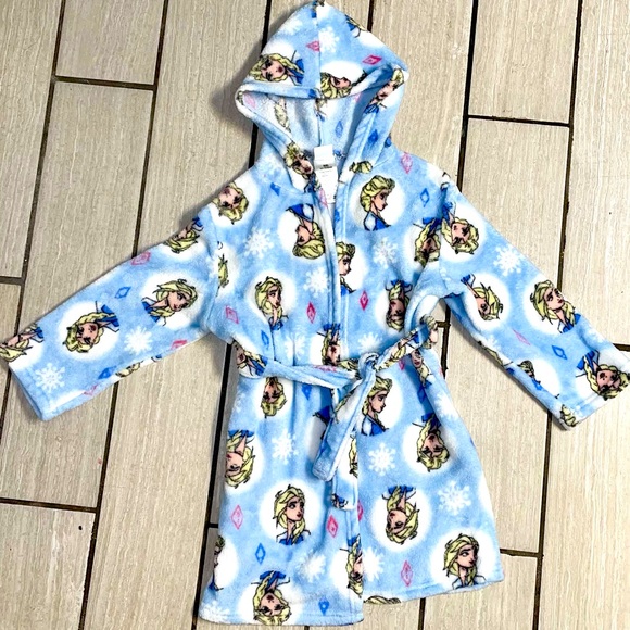 Disney | Pajamas | Disney Frozen Plush Girls Robe | Poshmark
